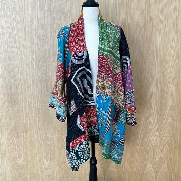 Hand Crafted | Jackets & Coats | Indian Kantha Reversible Jacket | Poshmark